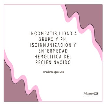 incompatibilidad a grupo y rh, enfermedad hemolitica del rn | PDF