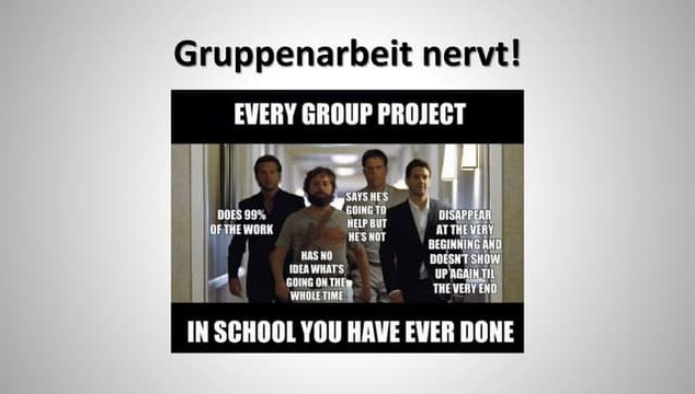 Group Work Meme Hangover