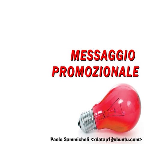 Ubuntu-it Meeting: Messaggio Promozionale | PDF