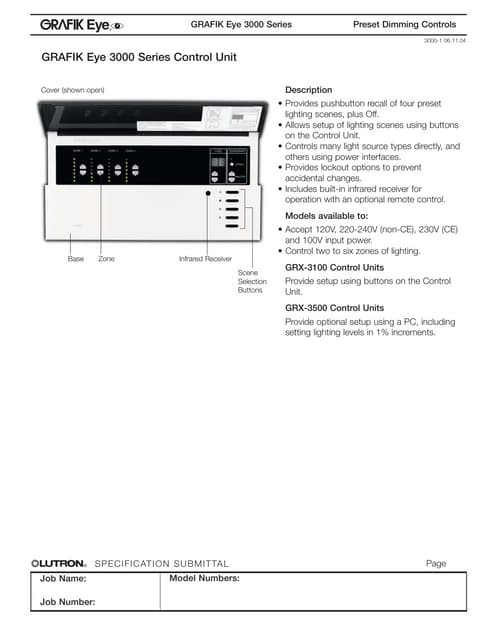 Powerlink® G3 Lighting Control Systems | PDF
