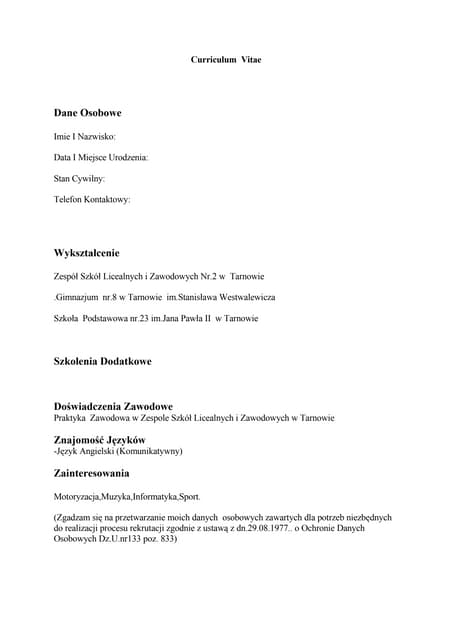 Prezentacja video cv1 | PPT