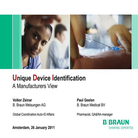 Unique Device Identification A Manufacturers View | PDF | Desktop ...