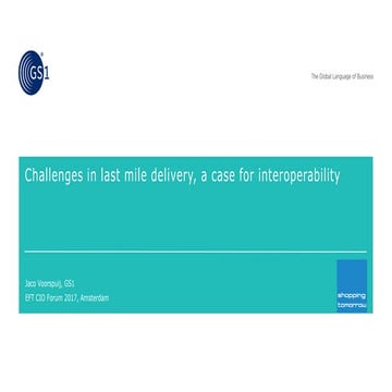 Delivery challenges - The case for interoperability | PPT