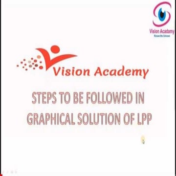 Graphical solution of LPP | PPT