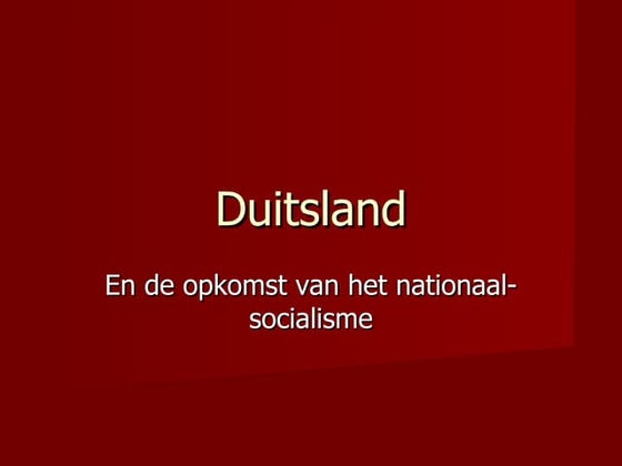 30 april 1945 - Zelfmoord Hitler | PPTX