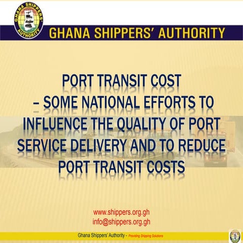 PORT TRANSIT COST Session 1 | PPT