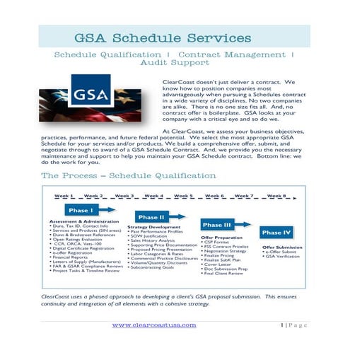 GSA Schedule Services | PDF