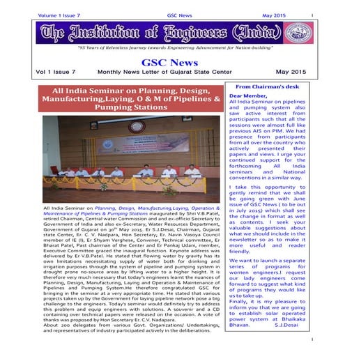 GSC News May 2015 | PDF | Civil Engineering Industry | Industries