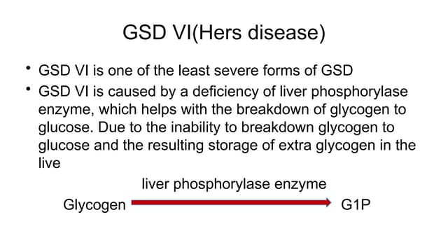 Glycogen storage diseases | PPTX