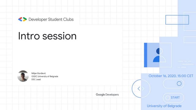 Google Developer Group(GDG) On Campus Info Session PPT 2024 | PPTX