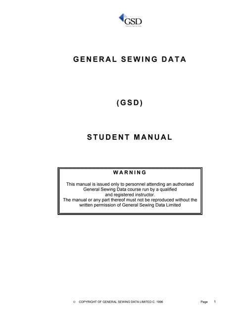 GSD code | PDF | Needlework | Arts and Crafts