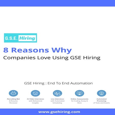 GSE Hiring for Recruiters and Placement Industries | PDF