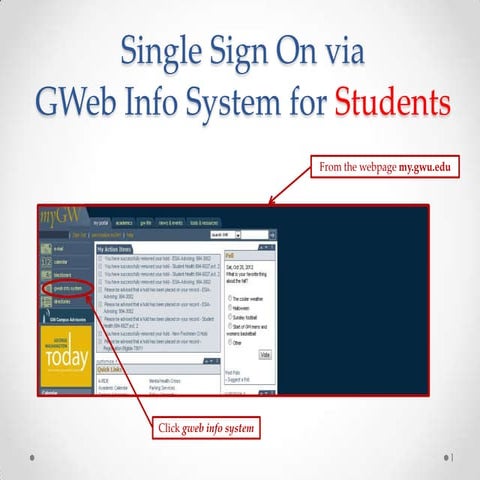 Gsehd student single sign on instructional guide | PPTX | Internet ...