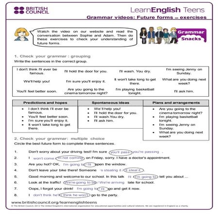 Gs future forms_-_exercises | DOCX