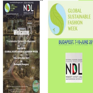Globális Fenntartható Divathét - Global Sustainable Fashion Week | PPTX