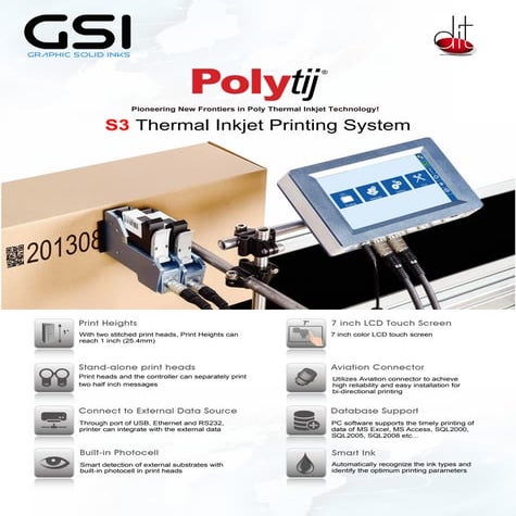 Gsi poly tij s3 brochure | PDF | Computer Peripherals | Computing