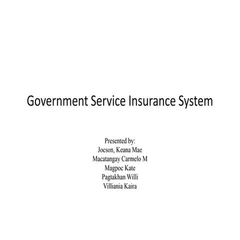 GSIS | PPTX
