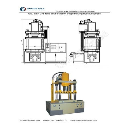 GSJ four column double action deep draw hydraulic press | PDF
