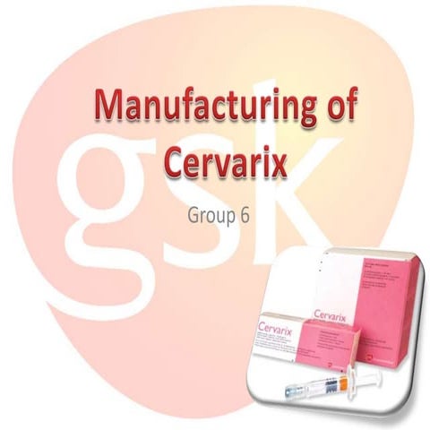 Manufacturing of Cervarix | PPTX