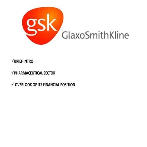 Gsk financial analysis | PPTX