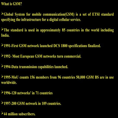 GSM.pptx full gsm solution of final exam | PPT