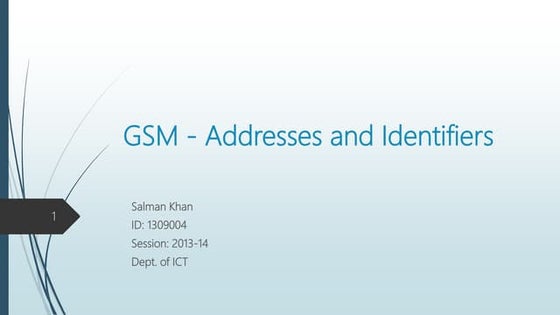 Gsm security algorithms A3 , A5 , A8 | PPTX