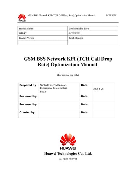 11 gsm bss network kpi (paging success rate) optimization manual | DOC