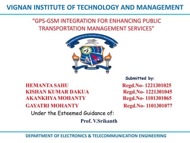 VEHICLE TRACKING SYSTEM | PPTX