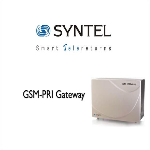 Gsm PRI Gateway | PDF | Phone Services | Home Utilities
