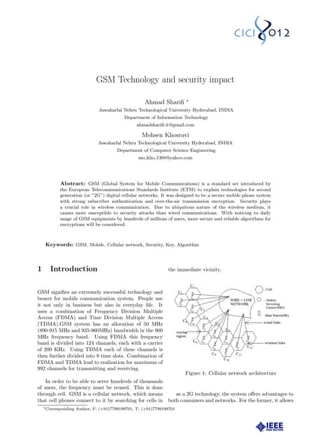 Security Issues Implement GSM.pptx | Computer Networking | Computing