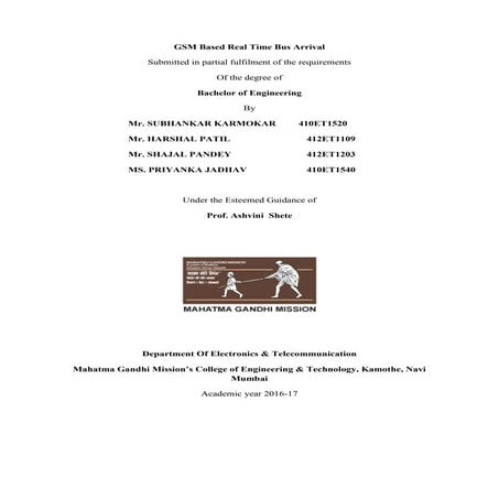 Real-Time Bus Tracking System | PDF