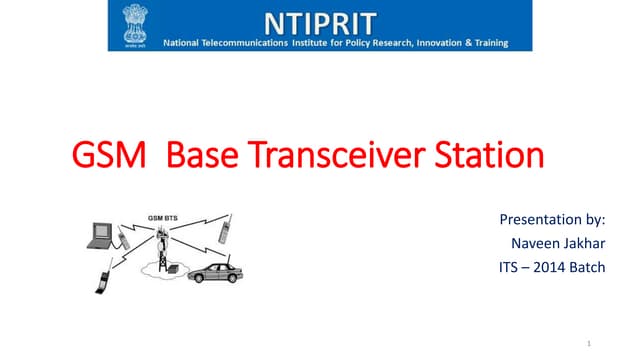 Base Transceiver Station (BTS) | PPTX