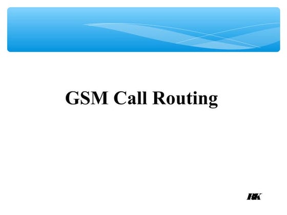Call flow in gsm | PDF
