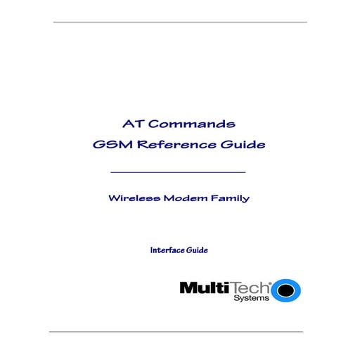 Gsm Developer Guide Gsm At Commands Rev A Pdf Computer Software