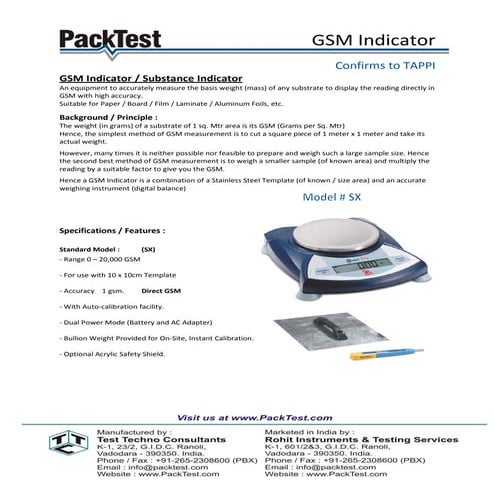 Gsm indicator sx | PDF