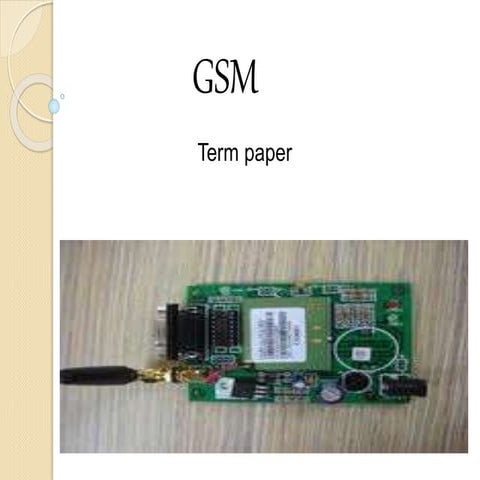 GSM | PPT