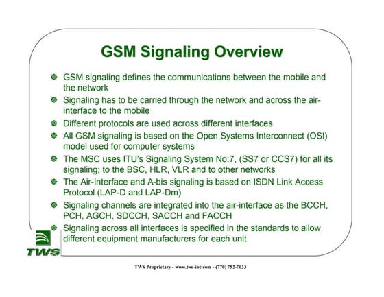 Call flow in gsm | PDF