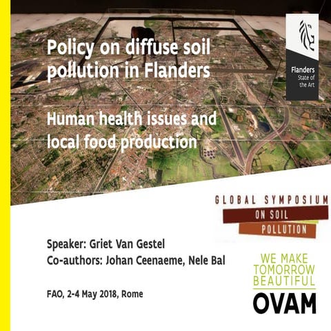 Policy on diffuse soil pollution in Flanders: human health issues and ...