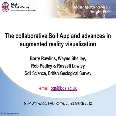 The collaborative Soil App and advances in augmented reality ...
