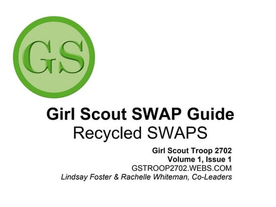 GS SWAP Guide Safety Pin SWAPs | PPT | Beadwork | Arts and Crafts