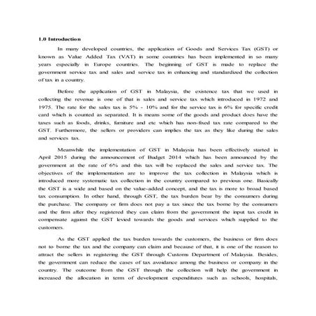 Article Review on GST in Malaysia | DOCX | Business Accounting ...