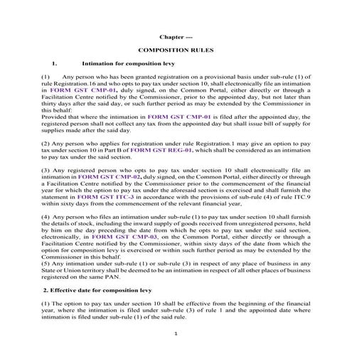 Interests under gst | PDF