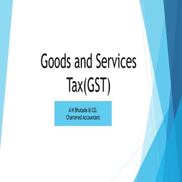 Basic introduction of GST | PPT