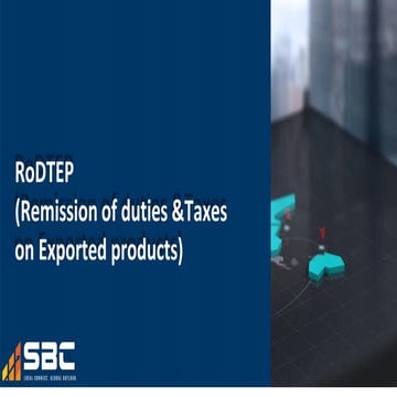 GST - RoDTEP(Remission of Duties and Taxes on Exported Products ...