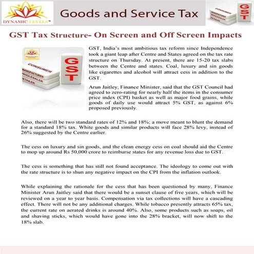 Gst tax-structure | PDF
