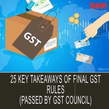 GST Rules Passed by GST Council | PPT
