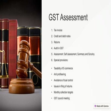 GST assessment 2023.pptx | Personal Taxes | Personal Finance
