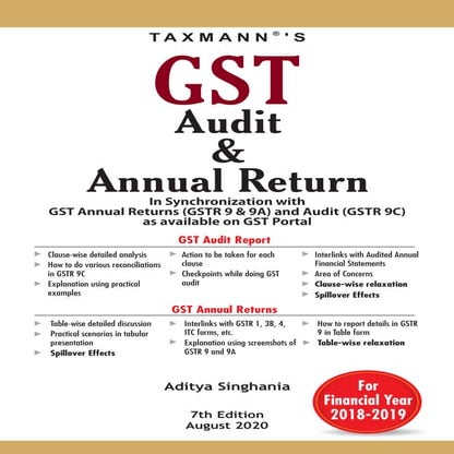 Taxmann's GST Audit & Annual Return | PDF