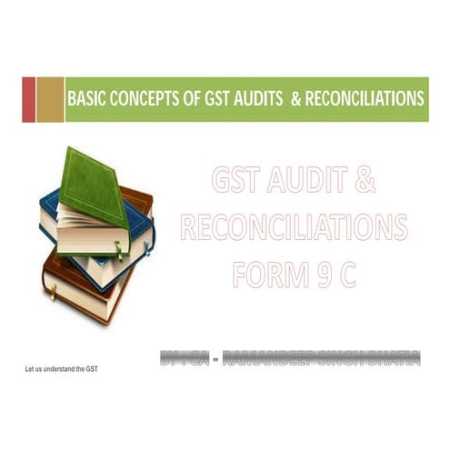 GST AUDIT - SEC.35(5) -Rule 80(3) -Form GSTR 9C | PDF