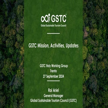 GSTC Mission, Activities, Updates - Sustainable Tourism Forum | PDF